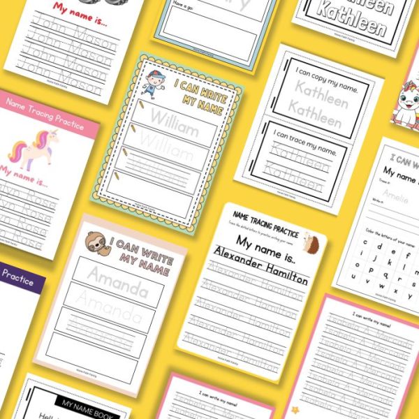 15 Free Preschool Name Writing Editable Templates - Home Faith Family