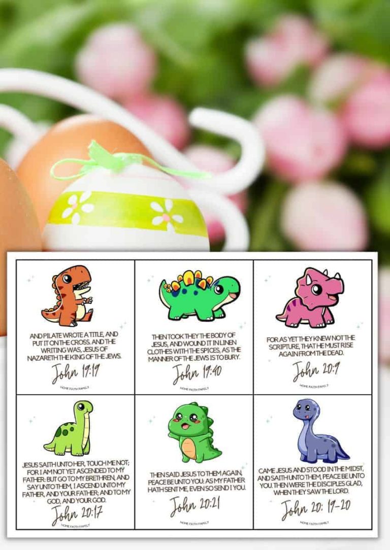 Free Easter Scripture Bible Printable Cards For Kids - Home Faith Family