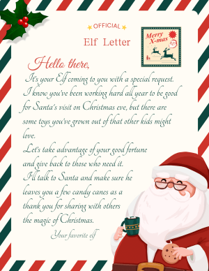 5 Free Elf on the Shelf Toy Donation Letter Ideas - Home Faith Family