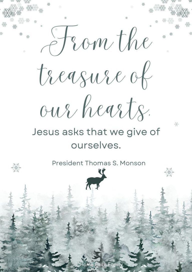 38 Free Printable LDS Christmas Quotes For 2025 - Home Faith Family