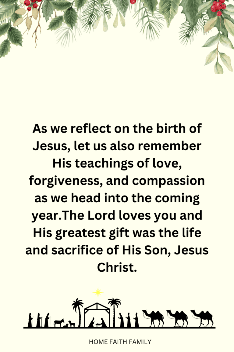 129 Perfect Merry Christmas Prayer Message & Blessings - Home Faith Family