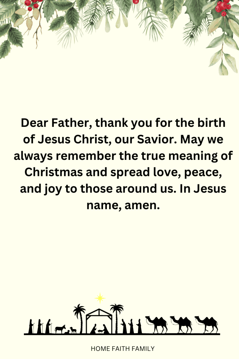 129 Perfect Merry Christmas Prayer Message & Blessings - Home Faith Family