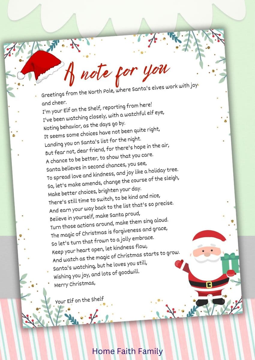 20 Hottest Elf on the Shelf Return Letter Ideas - Home Faith Family