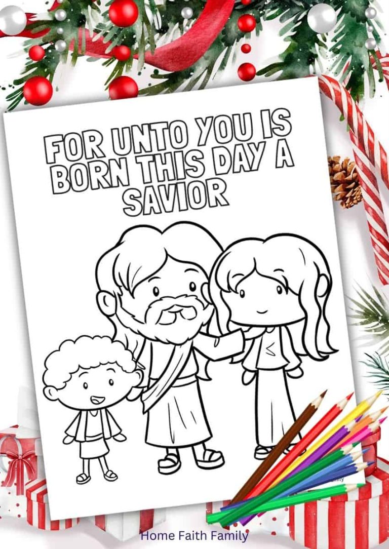 10 Free LDS Christmas Coloring Pages For Kids - Home Faith Family