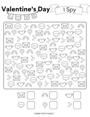 5 Free I Spy Valentine's Day Printables For Kids - Home Faith Family